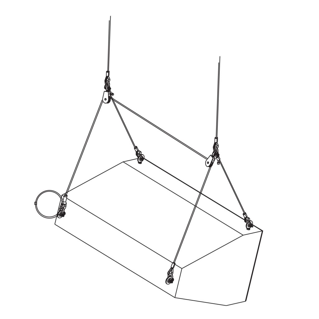 TCK2-03636” Double Pulley Speaker Tilt Cable Kit Assembly | Adaptive ...