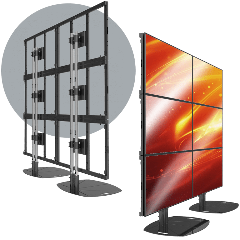 3X2 Lanscape LCD Mount3X2 Ground Supported LCD Frame Landscape ...