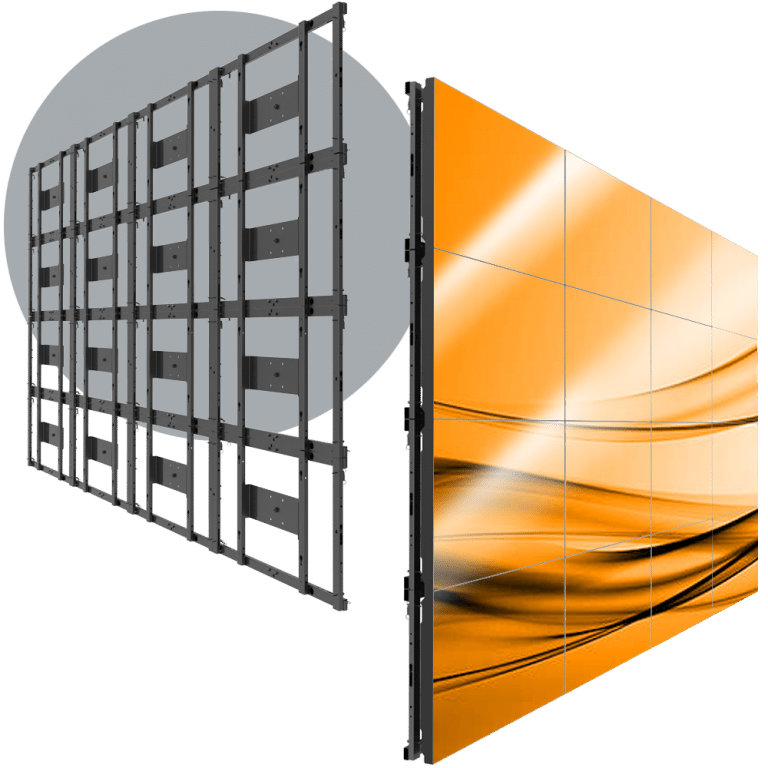 MVFS 4X4Modular 4X4 LCD Wall Mount - Adaptive Technologies Group