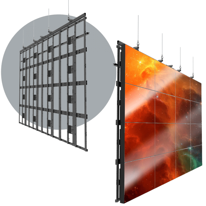 HoverGrid™ 4X4Flyable 4X4 Landscape Video Wall Frame System - Adaptive ...